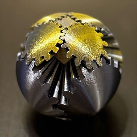 Gear Ball | Other | Gear Ball 3d Printed Gear Sphere Fidget Toy | Poshmark
